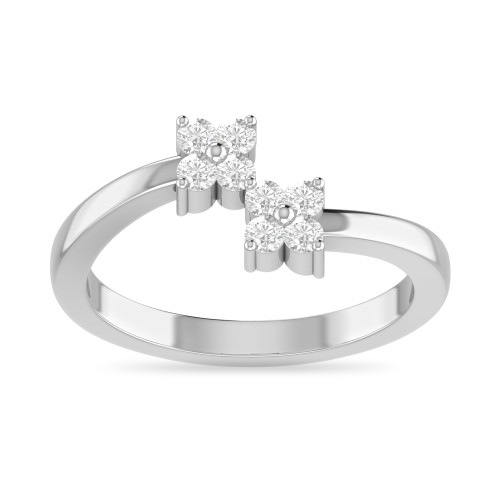 The Axel Diamond Silver Ring by PC Jeweller