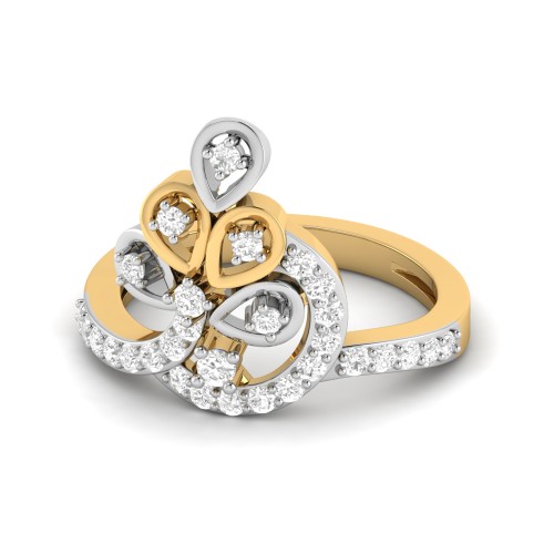 The Cassian Gold Ring | PC Jeweller